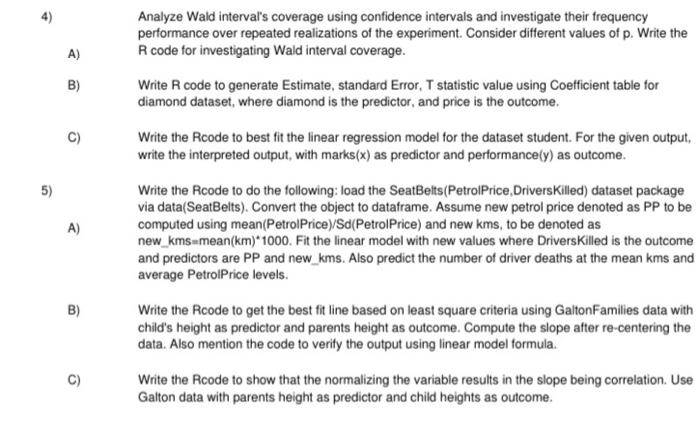 Solved Analyze Wald Intervals Coverage Using Confidence