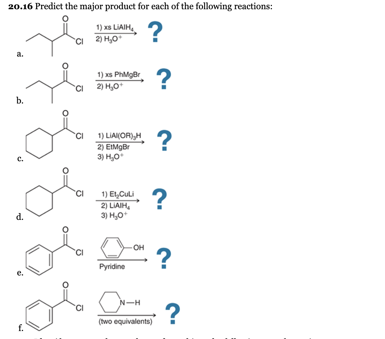 Solved 20.16 ﻿Predict the major product for each of the | Chegg.com