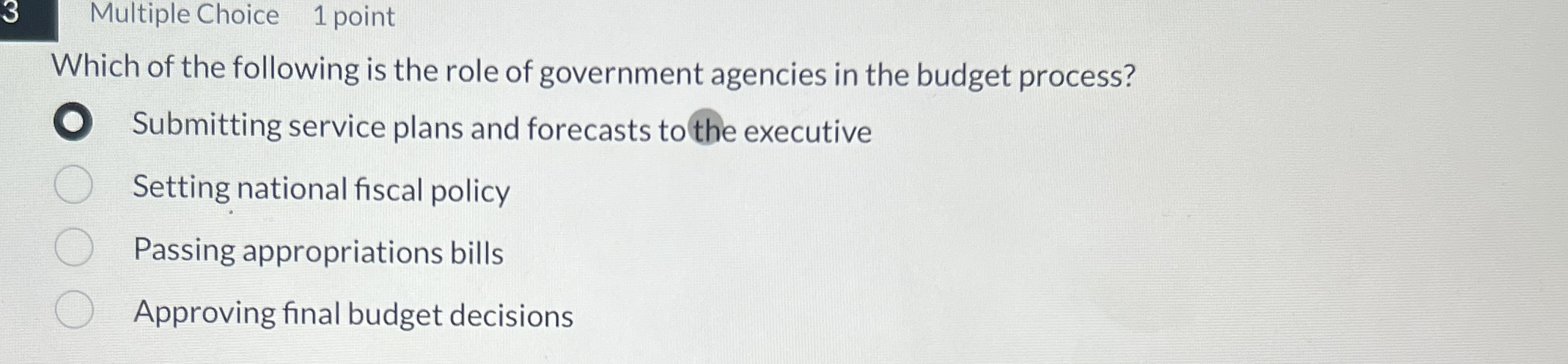 High Quality SOLUTION 3Multiple Choice 1 ﻿pointWhich of the following is | Chegg.com