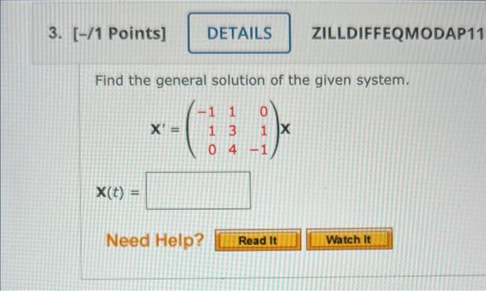 Solved 3. [-/1 Points) DETAILS ZILLDIFFEQMODAP11 Find the | Chegg.com Solved 3. [-/1 Points) DETAILS ZILLDIFFEQMODAP11 Find the | Chegg.com