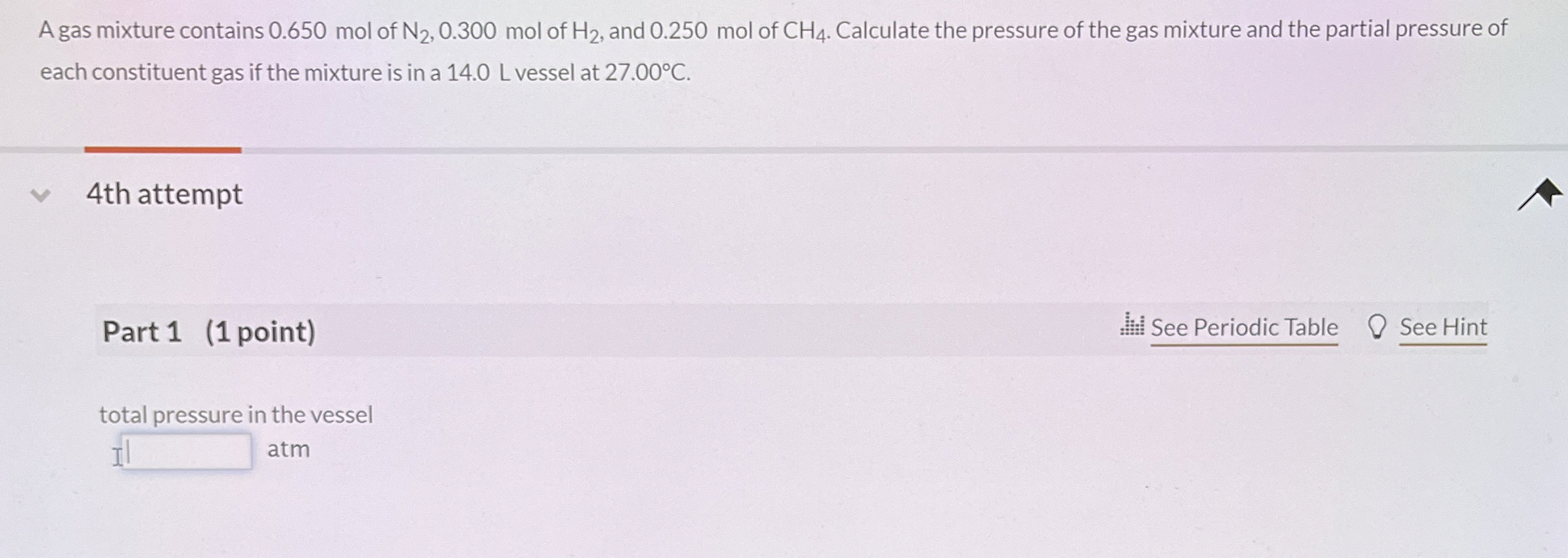 Solved each constituent gas if the mixture is in a 14.0 ﻿L | Chegg.com