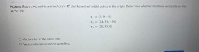 Solved Which of the following sets of vectors in R3 are | Chegg.com