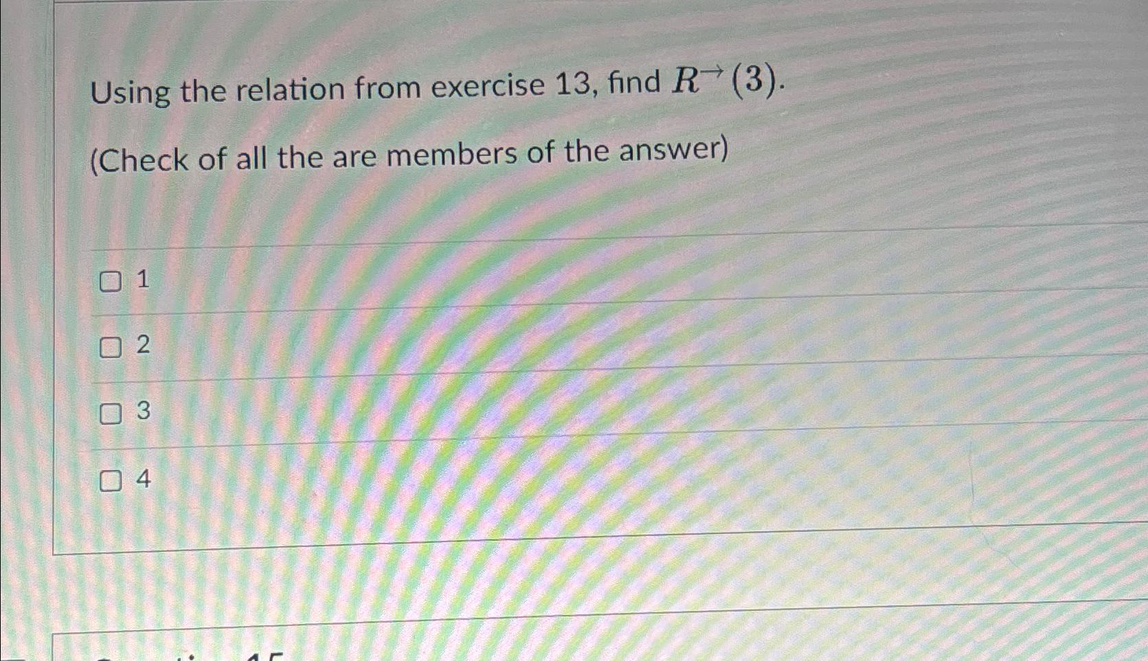 Using the relation from exercise 13 , ﻿find | Chegg.com