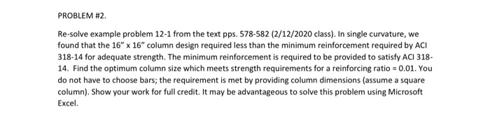Solved Example 12-1 given information: Non-sway frame, | Chegg.com