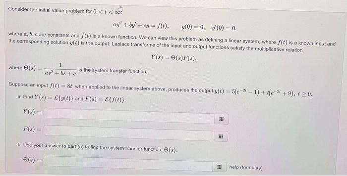 Solved Consider the initial value problem for 0 | Chegg.com Solved Consider the initial value problem for 0 | Chegg.com