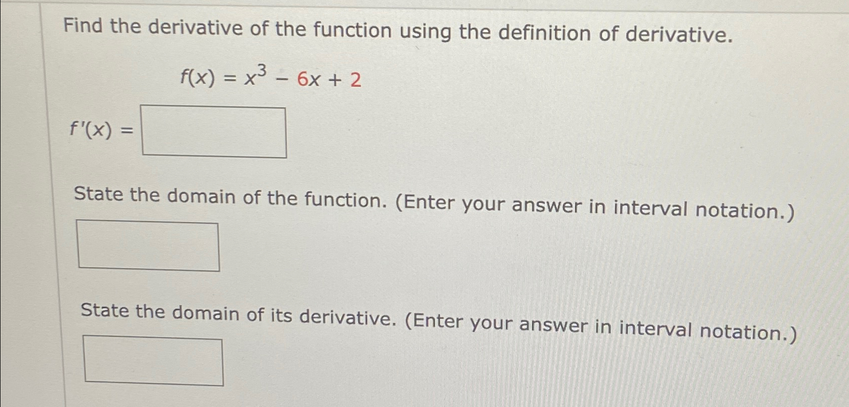 Solved Find the derivative of the function using the | Chegg.com