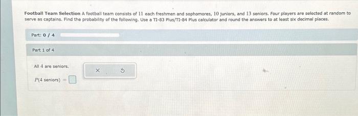 Solved Football Team Selection A footbail team consists of | Chegg.com