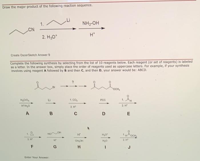 Solved Draw the major product of the following reaction | Chegg.com