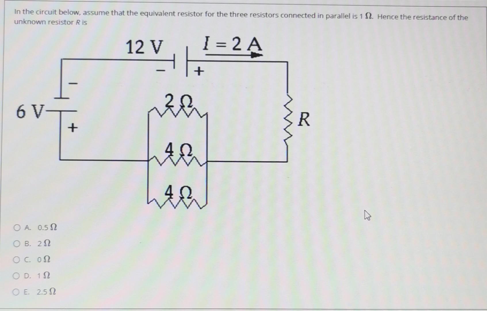 Solved In the circuit below, assume that the equivalent | Chegg.com