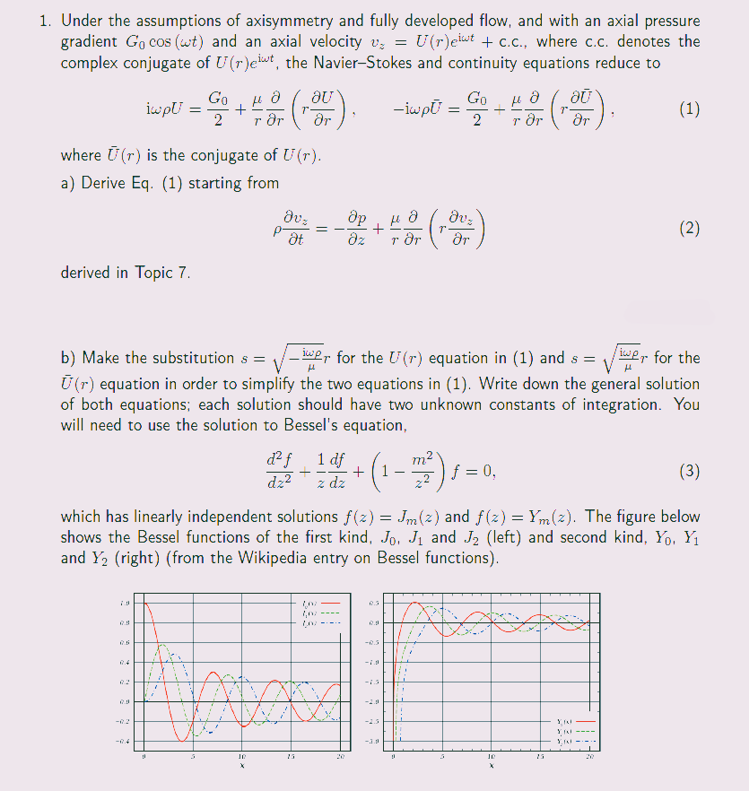 Solved Under the assumptions of axisymmetry and fully | Chegg.com