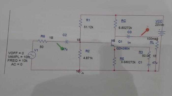 Solved CE circuit. (need to know the use of each part of | Chegg.com