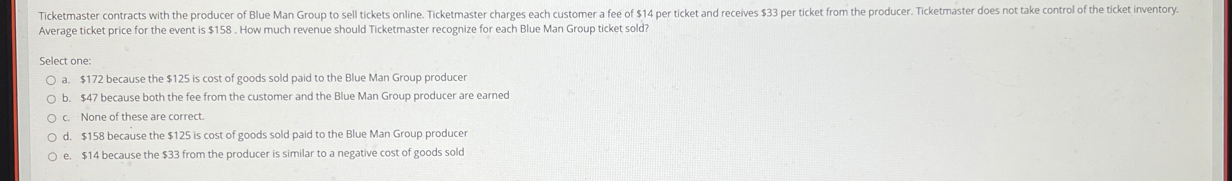 High Quality SOLUTION Average ticket price for the event is $158. ﻿How much | Chegg.com