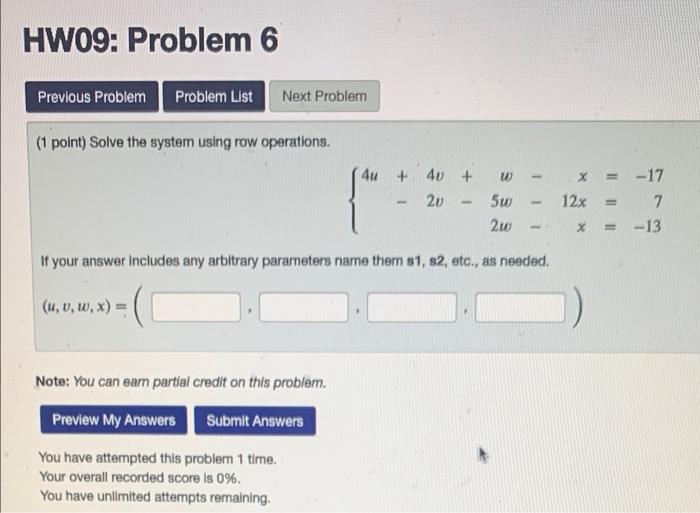 Solved HW09: Problem 6 Previous Problem Problem List Next | Chegg.com