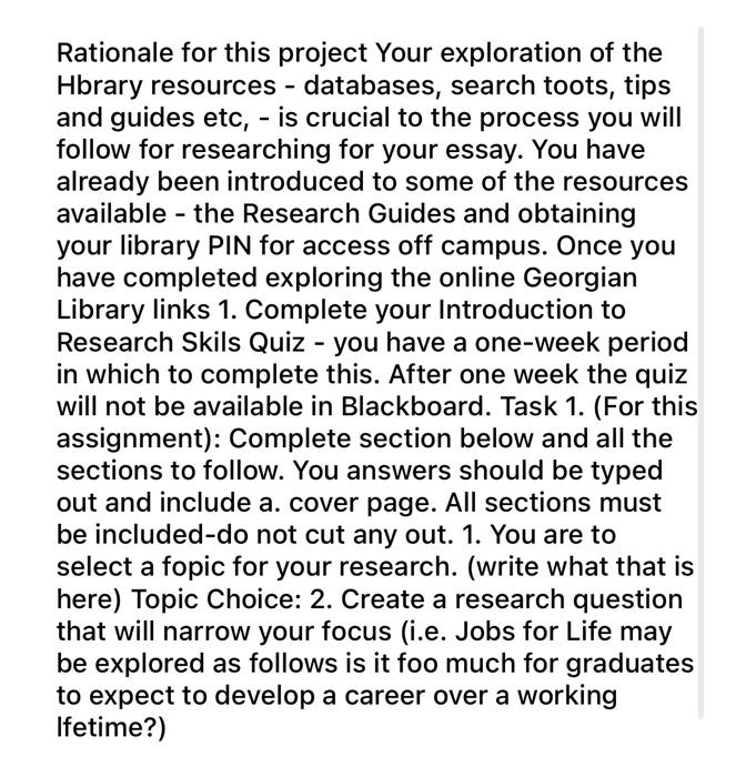 Rationale for this project Your exploration of the | Chegg.com
