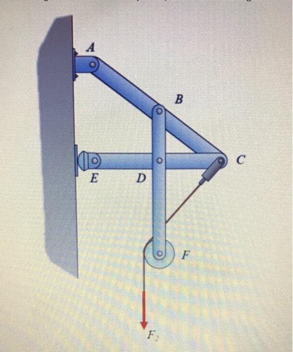 Solved Draw FBD of1 ~ 6 1. The frame ABCDEF with the pulley | Chegg.com