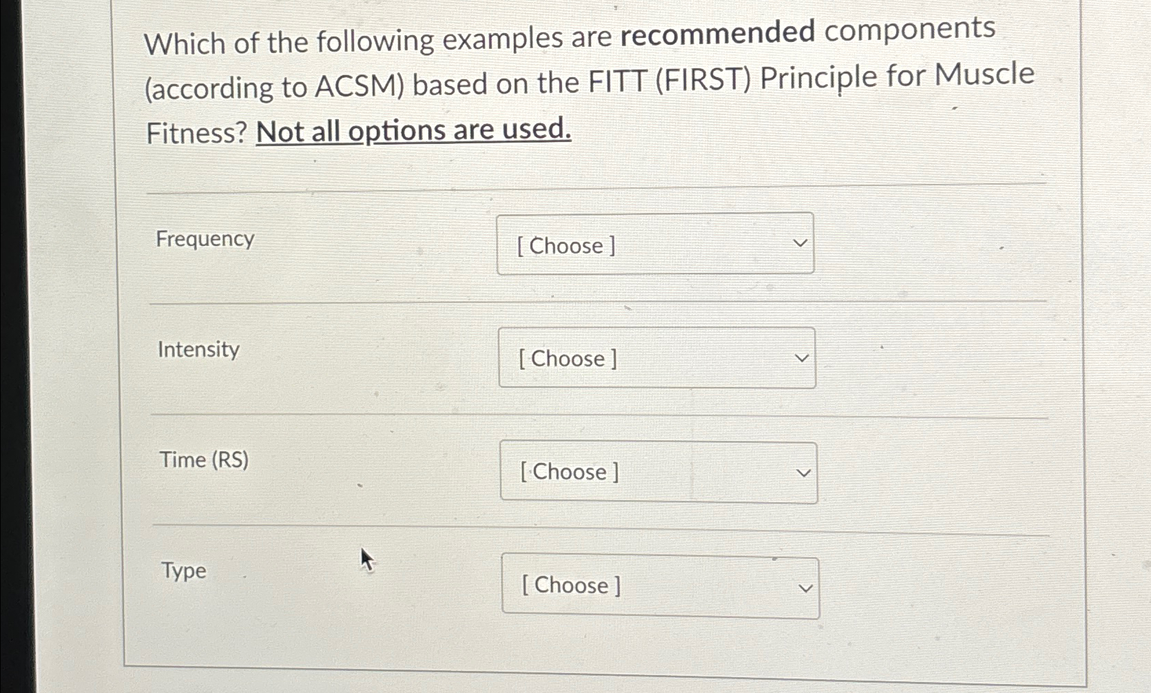 Which of the following examples are recommended | Chegg.com