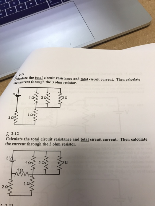 Solved ¿ 2-8 Calculate the total circuit resistance and | Chegg.com