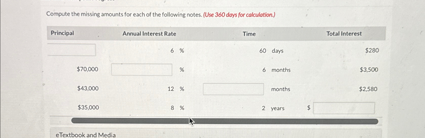 Solved Compute the missing amounts for each of the following | Chegg.com