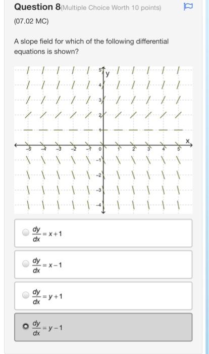 Solved a Question 8 Multiple Choice Worth 10 points) (07.02 | Chegg.com
