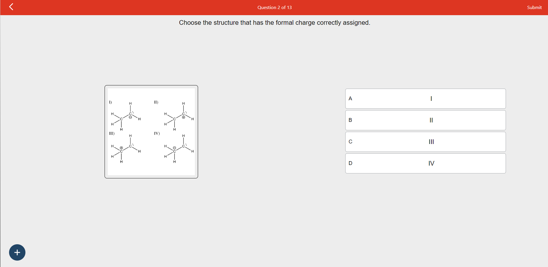 Solved Choose the structure that has the formal charge | Chegg.com