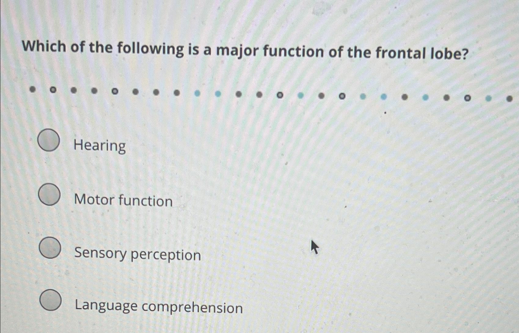 Solved Which of the following is a major function of the | Chegg.com