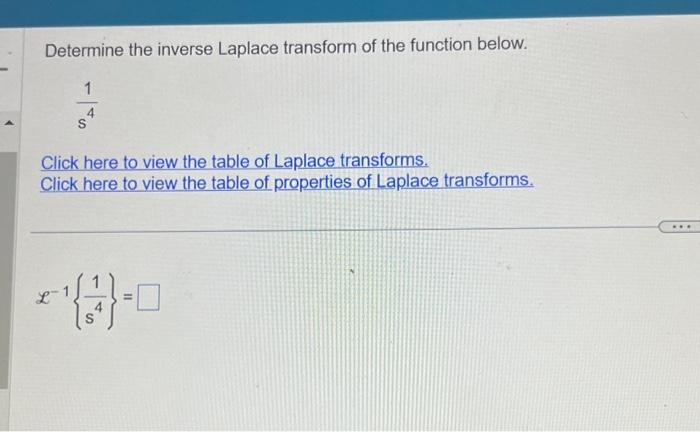Solved Determine the inverse Laplace transform of the | Chegg.com