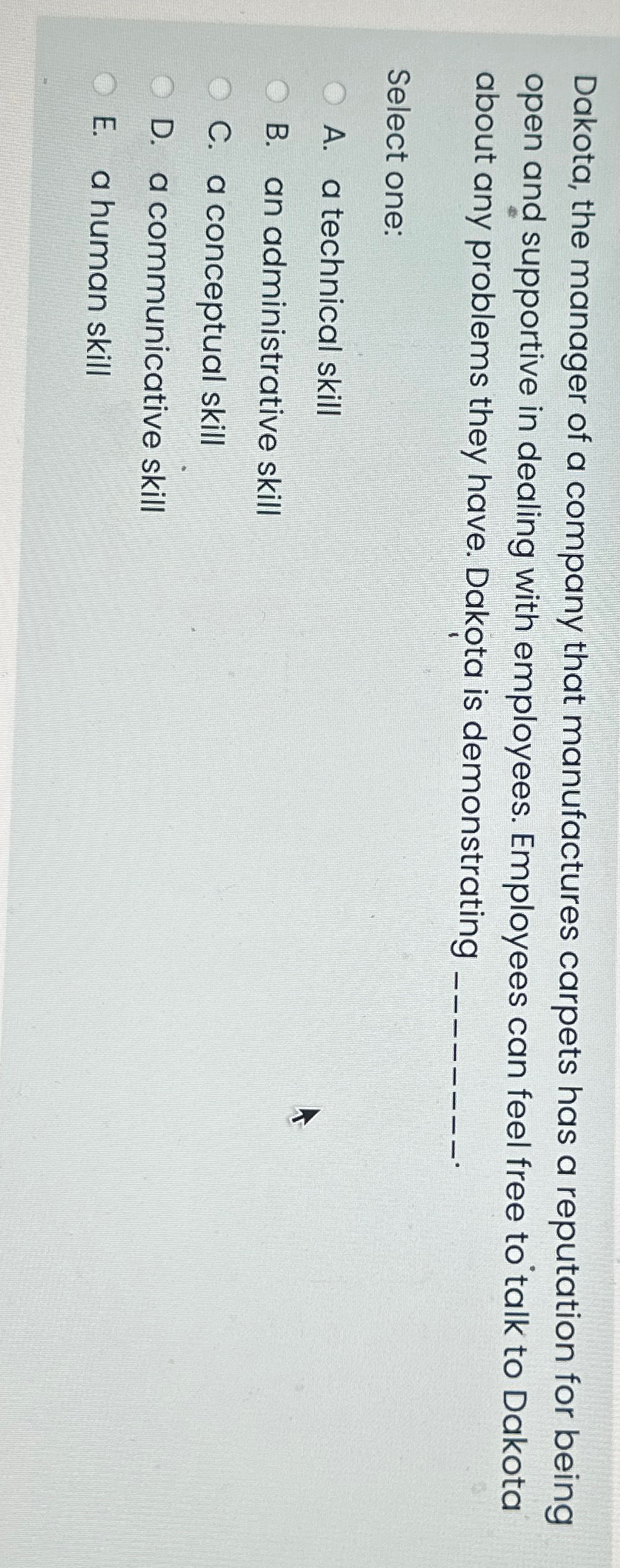 Solved Dakota, the manager of a company that manufactures | Chegg.com