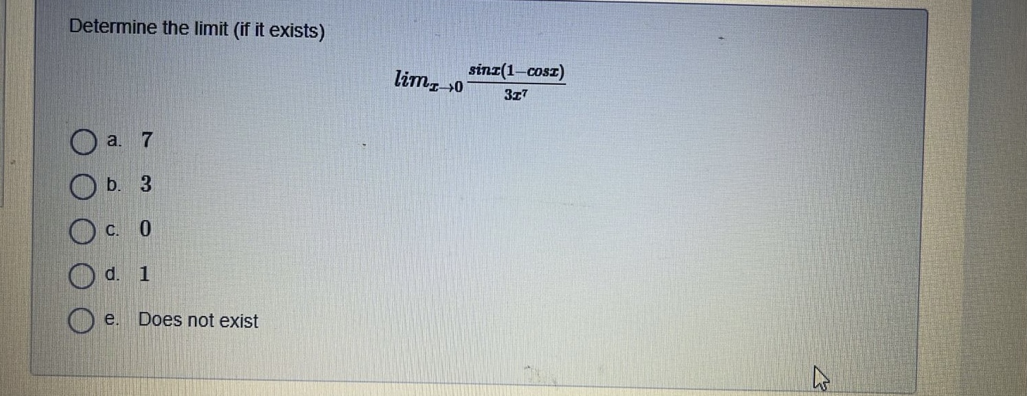 Solved Determine the limit (if it | Chegg.com