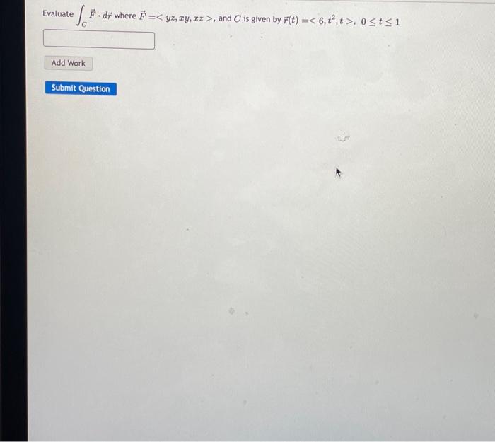 Solved Evaluate \\( \\int_{C} \\vec{F} \\cdot d \\vec{r} \\) | Chegg.com