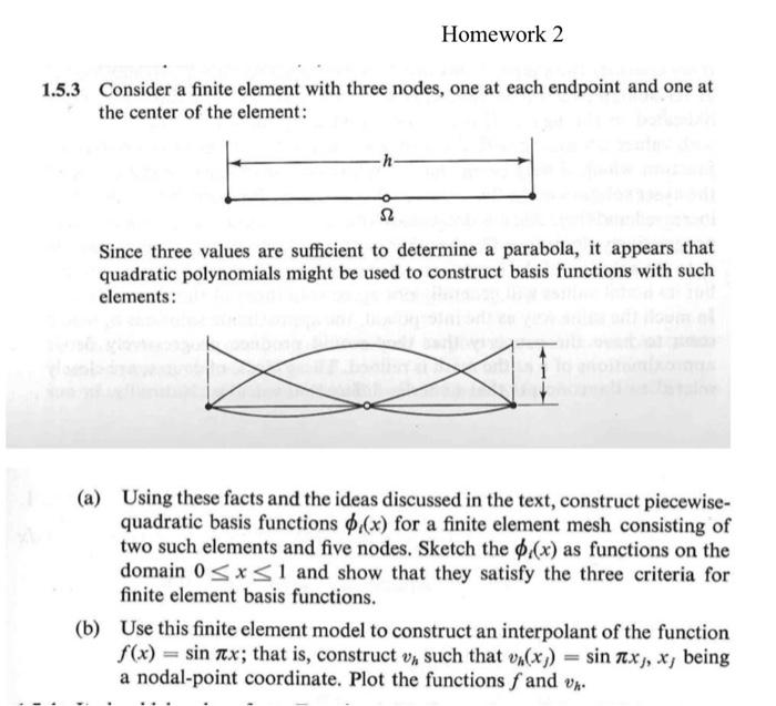 Solved Homework 2 3 Consider a finite element with three | Chegg.com