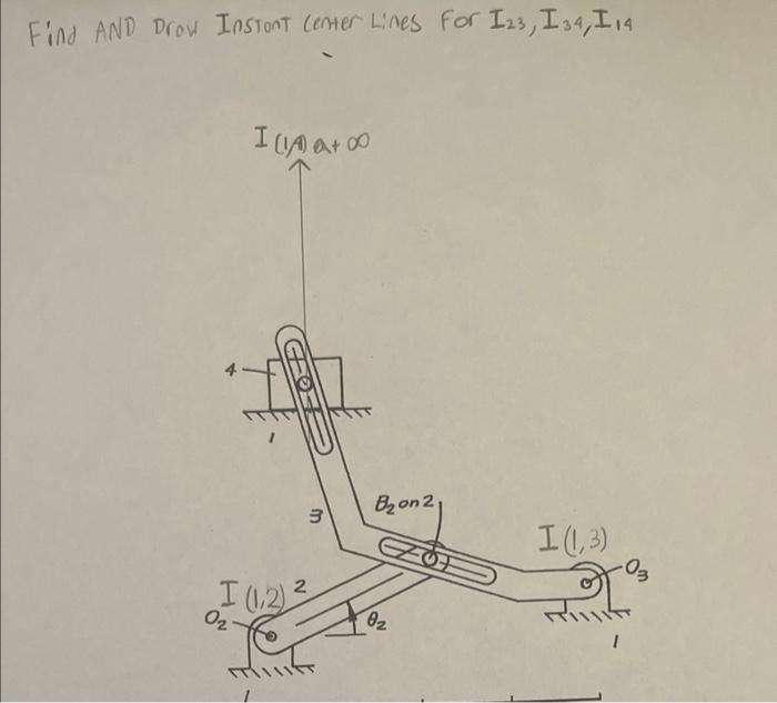 Solved Find AND Drow Instont center Lines for I23,I34,I14 | Chegg.com