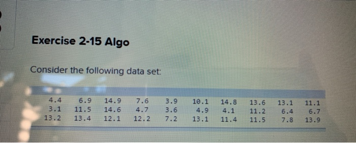 Solved a. construct the frequency distribution using classes | Chegg.com
