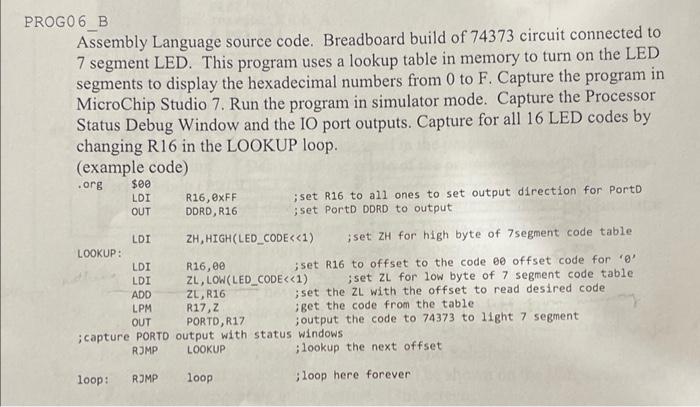 Solved Dg06b Assembly Language Source Code Breadboard Build 