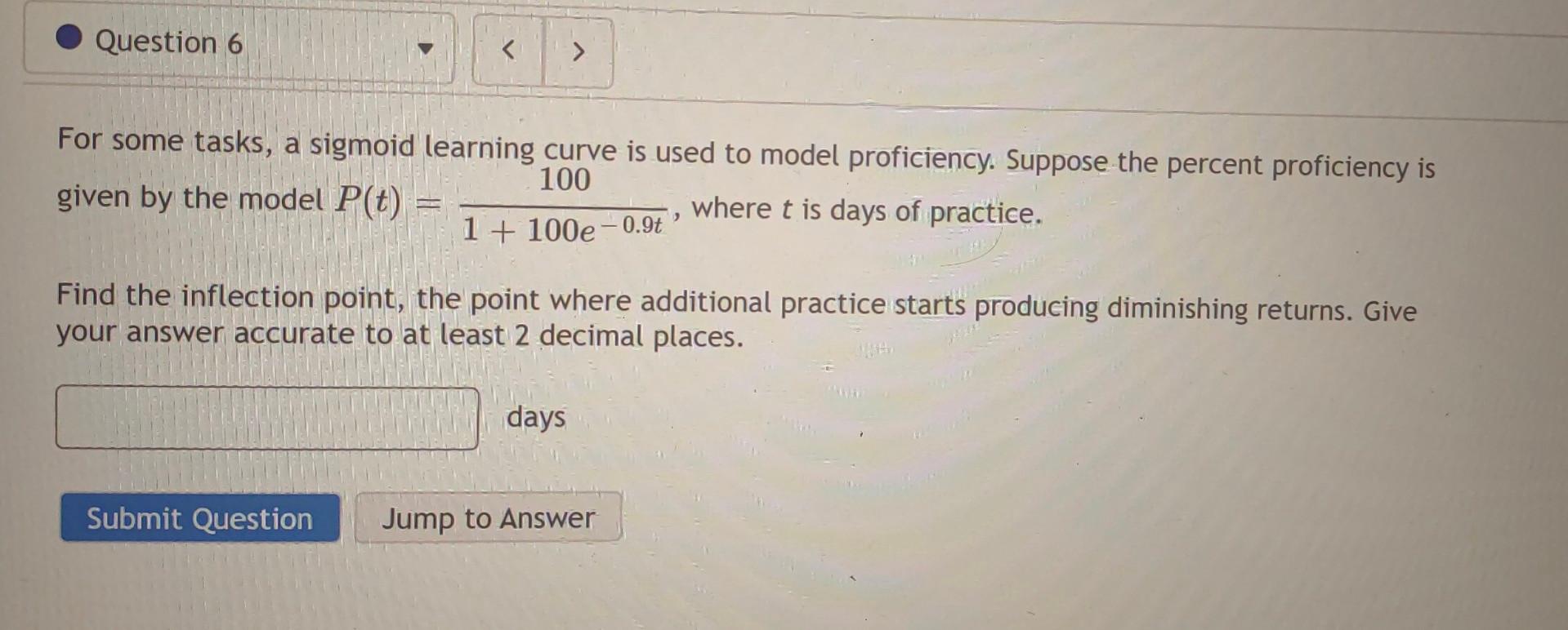Solved For some tasks, a sigmoid learning curve is used to | Chegg.com