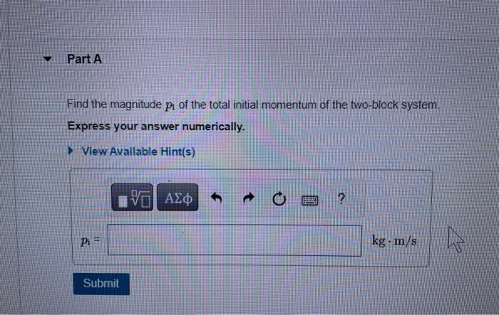 Solved Block 1 , of mass m1=2.90 kg, moves along a | Chegg.com