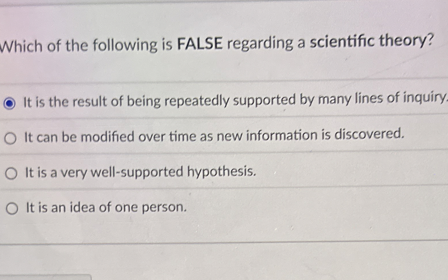 Solved Which of the following is FALSE regarding a | Chegg.com
