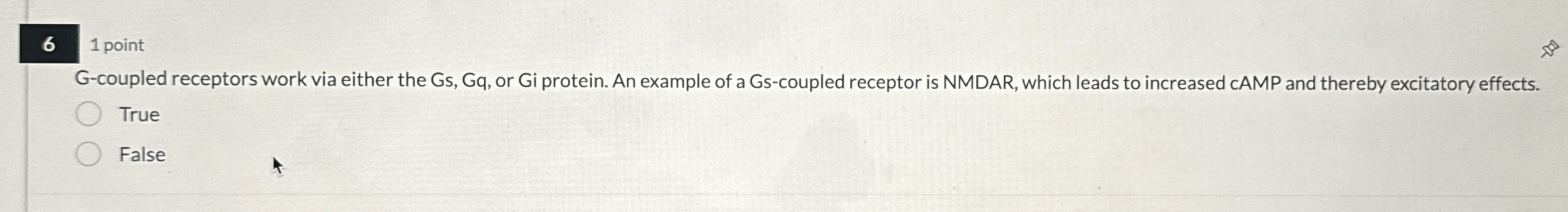 Solved 6 1 ﻿pointG-coupled receptors work via either the Gs, | Chegg.com