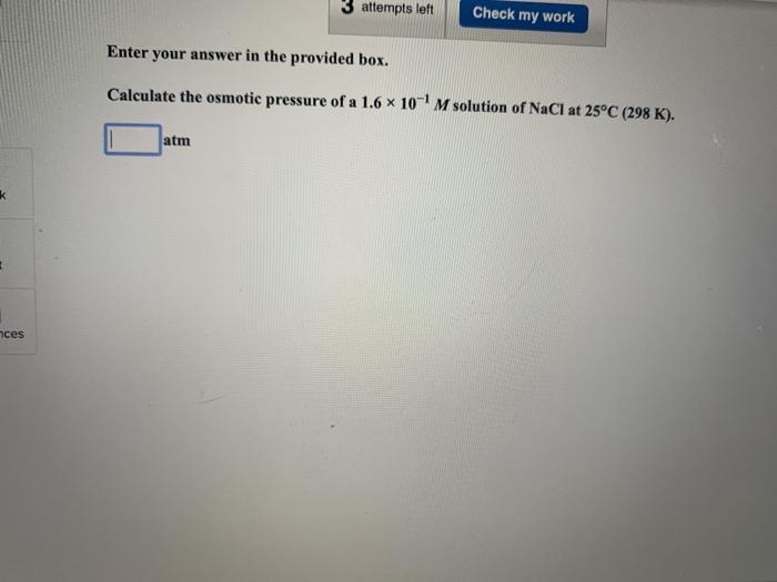 Solved 1 attempts left Check my work Calculate the number of | Chegg.com