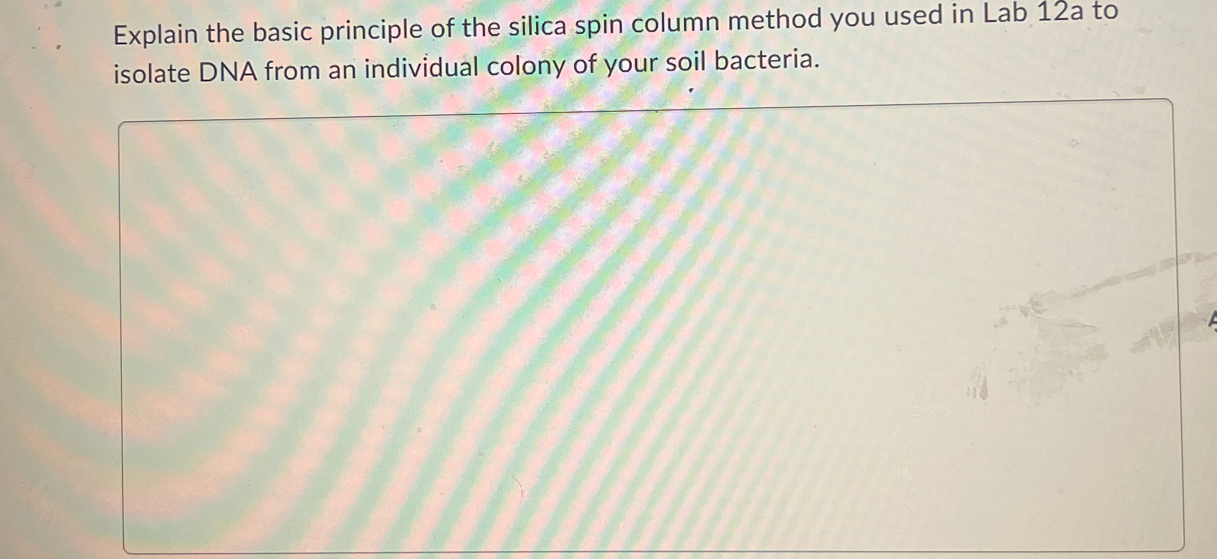 Solved Explain the basic principle of the silica spin column | Chegg.com
