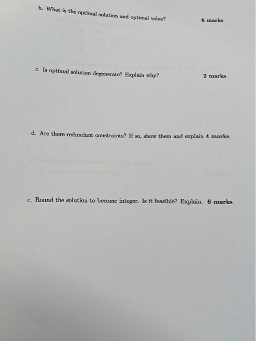 Solved 2. Graphical solution method. 30 marks Consider the | Chegg.com