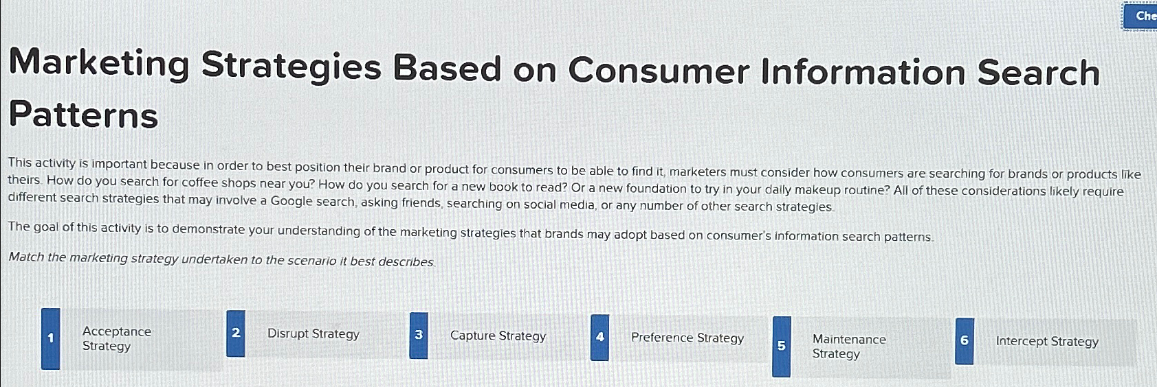 Solved Marketing Strategies Based on Consumer Information | Chegg.com