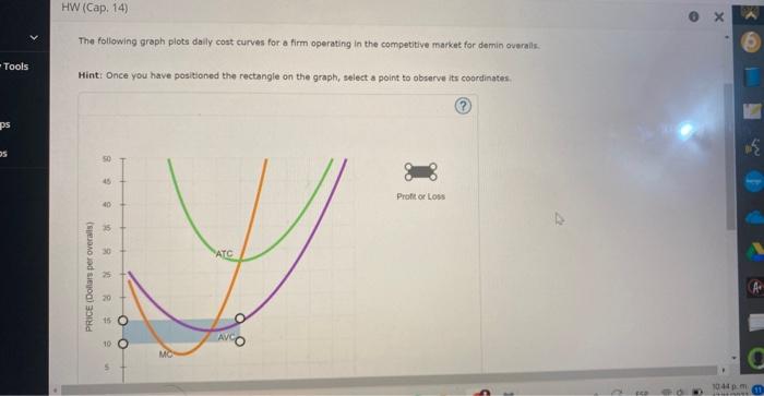 Solved The following graph plots daily cost curves for a | Chegg.com