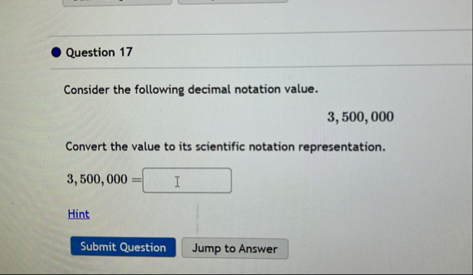 Solved Question 17Consider the following decimal notation | Chegg.com