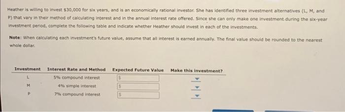 Solved Investments and loans base their interest | Chegg.com