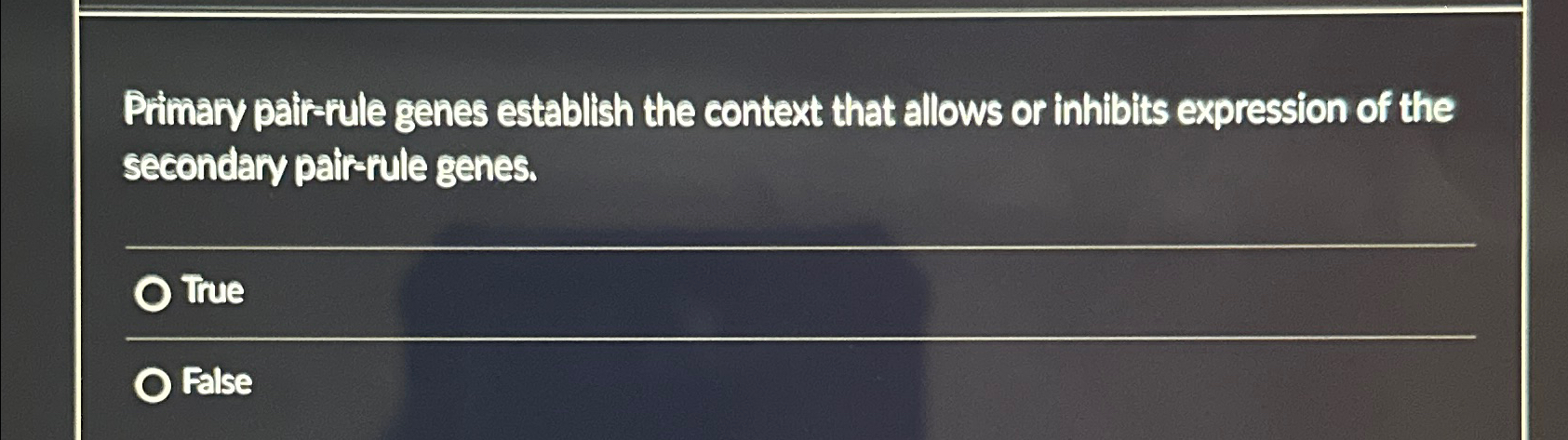Solved Primary pair-rule genes establish the context that | Chegg.com