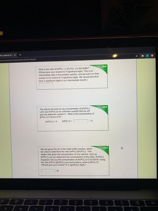 Solved of a butter x ities/tutorials/buffers/bufferdact2 | Chegg.com