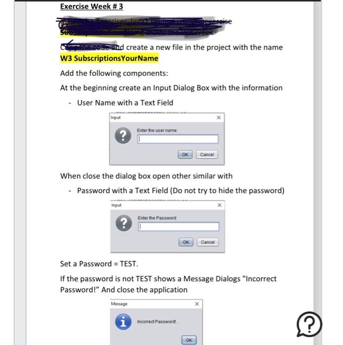 Solved create a new file in the project with the name W3 | Chegg.com