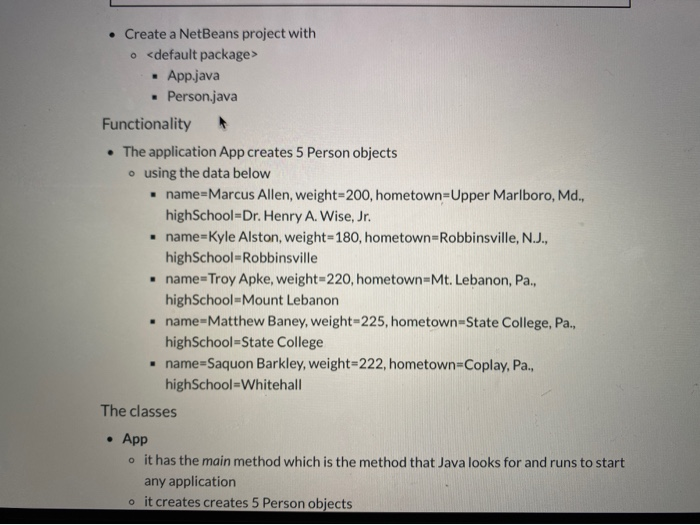Solved Follow Horstmann's Java Language Coding Guidelines | Chegg.com