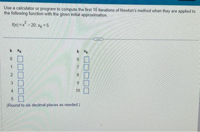 Solved Use a calculator or program to compute the first 10 | Chegg.com