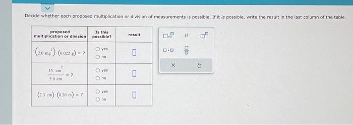 Solved Decide whether each proposed multiplication or | Chegg.com
